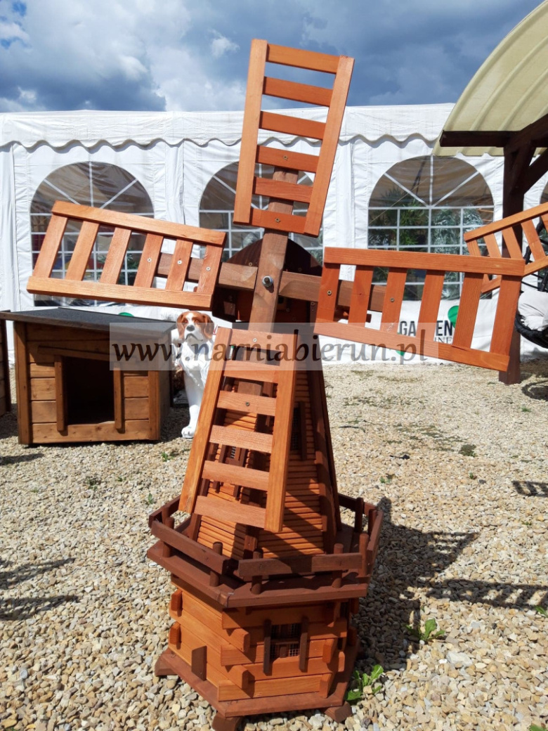 Wiatrak ogrodowy drewniany wiatraki drewniane 135 cm > Najlepsze ...